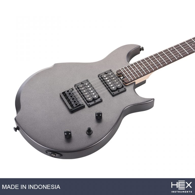 Hex Witch Series W300 S/MGY Electric Guitar with Deluxe Bag, Metallic Gray