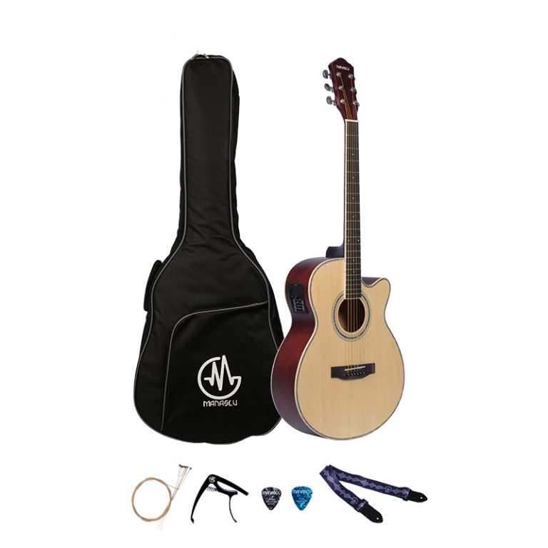 Manaslu MG2T Natural Semi-Acoustic Guitar with Package