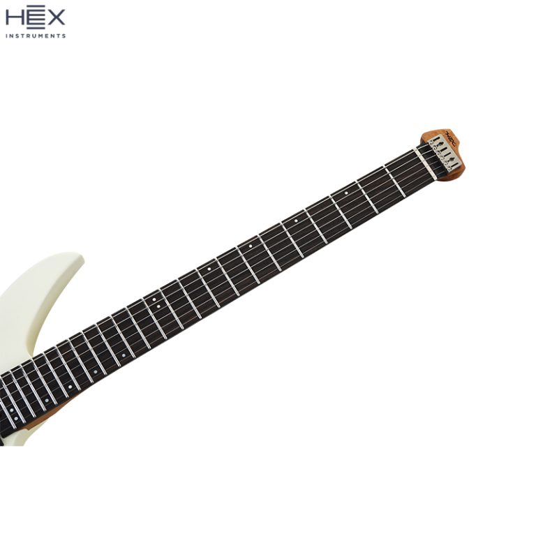 Hex Next N400 Headless Electric Guitar with Deluxe Bag, Ivory