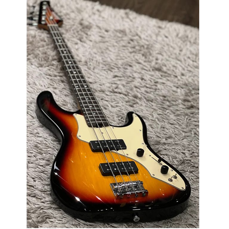 Soloking MJ-1 Classic Bass in 3 Tone Sunburst with Roasted Maple Neck