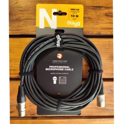 Stagg NMC10R Microphone Cable, XLRm-XLRf, 10m