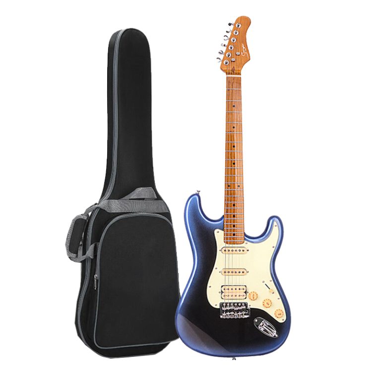 Smiger LG2 Pro Electric Guitar with Bag, Blue